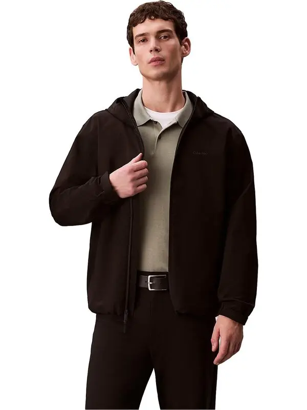 Calvin Klein Tech Windbreaker Jacket - Black