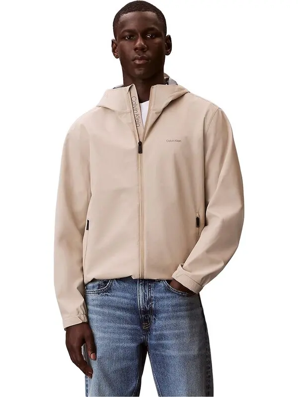 Calvin Klein Tech Windbreaker Jacket - Plaza Taupe