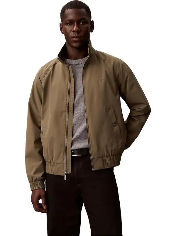 Calvin Klein Classic Harrington Jacket - Dusty Olive