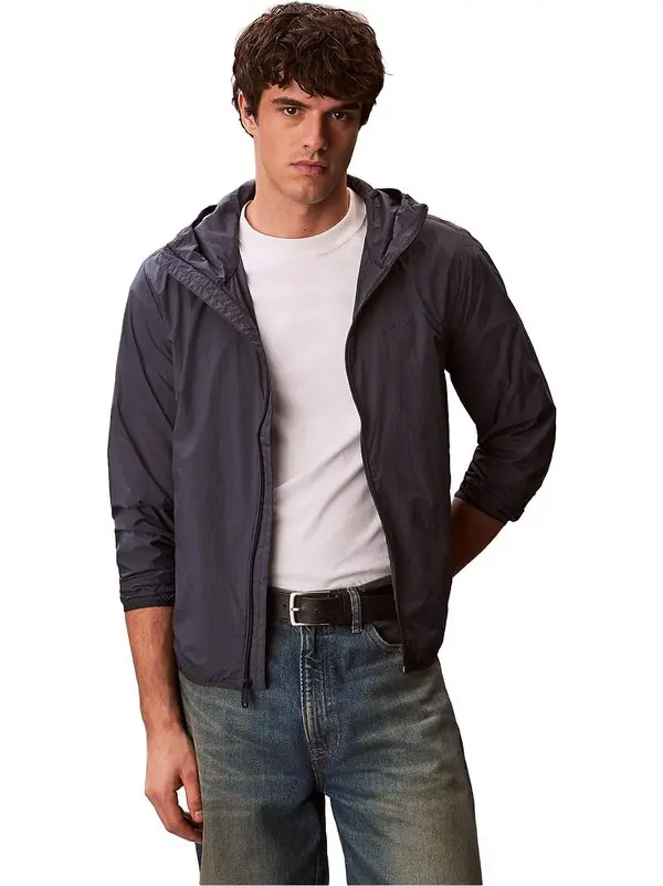 Calvin Klein Nylon Windbreaker Jacket - Blue Nights