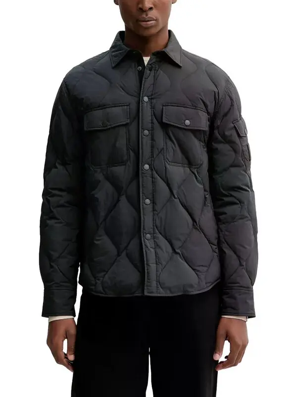 Rag & Bone Dane Quilted Overshirt - Black