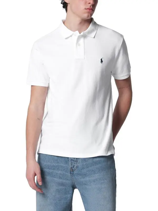 Polo Ralph Lauren Cotton Custom Slim-fit Polo - White