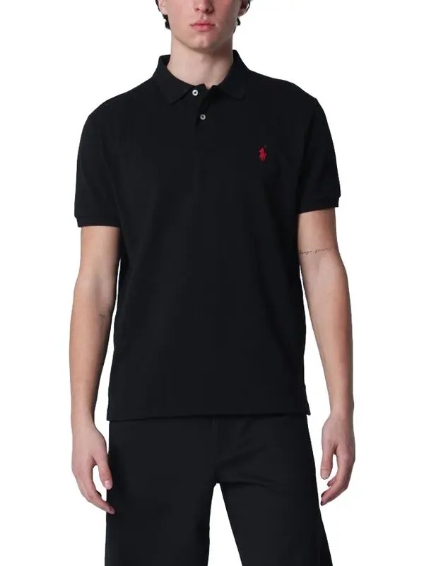 Polo Ralph Lauren Cotton Custom Slim-fit Polo - Black