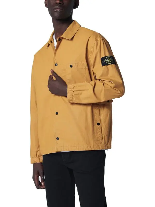 Stone Island Cotton Ripstop Shirt Jacket - Orange