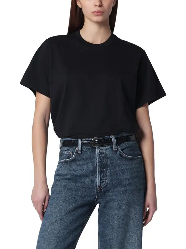 Loulou De Saison Cotton Crewneck T-shirt - Black