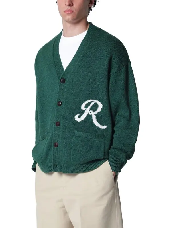 Polo Ralph Lauren Cotton And Linen Cardigan With Logo - Green