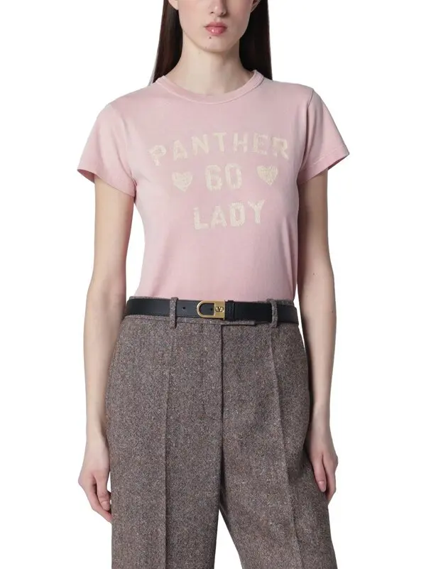 Valentino Garavani Panther Lady T-shirt - Pink