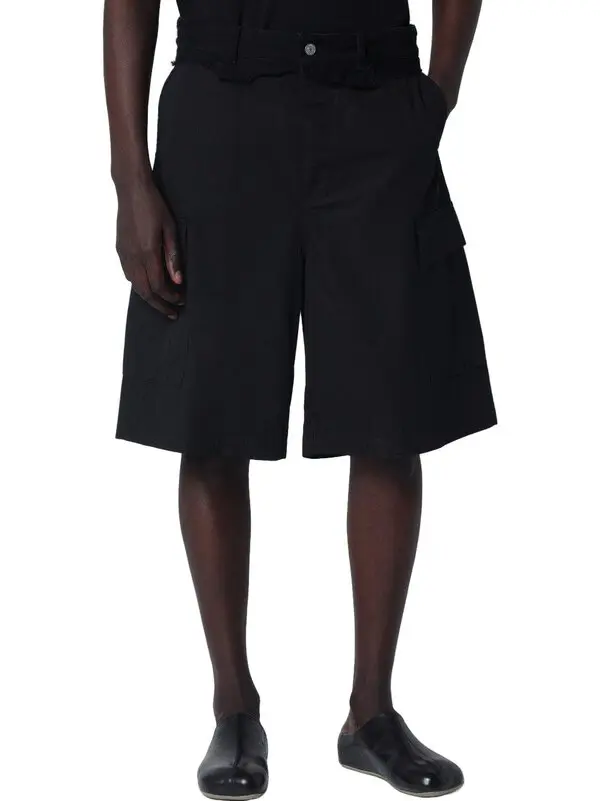 MAISON MARGIELA Wool-blend Cargo Bermuda Shorts - Black