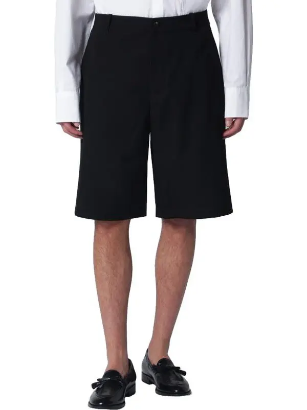Jacquemus Camargue Cotton Canvas Shorts - Black