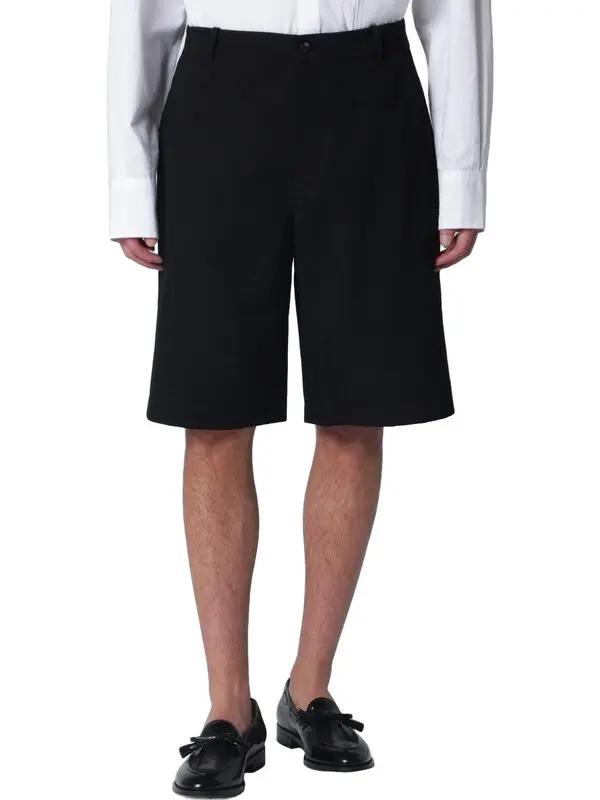 Jacquemus Camargue Cotton Canvas Shorts - Black
