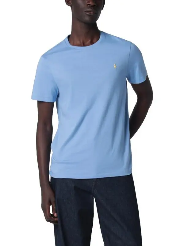 Polo Ralph Lauren Cotton Custom Slim-fit T-shirt - Light Blue