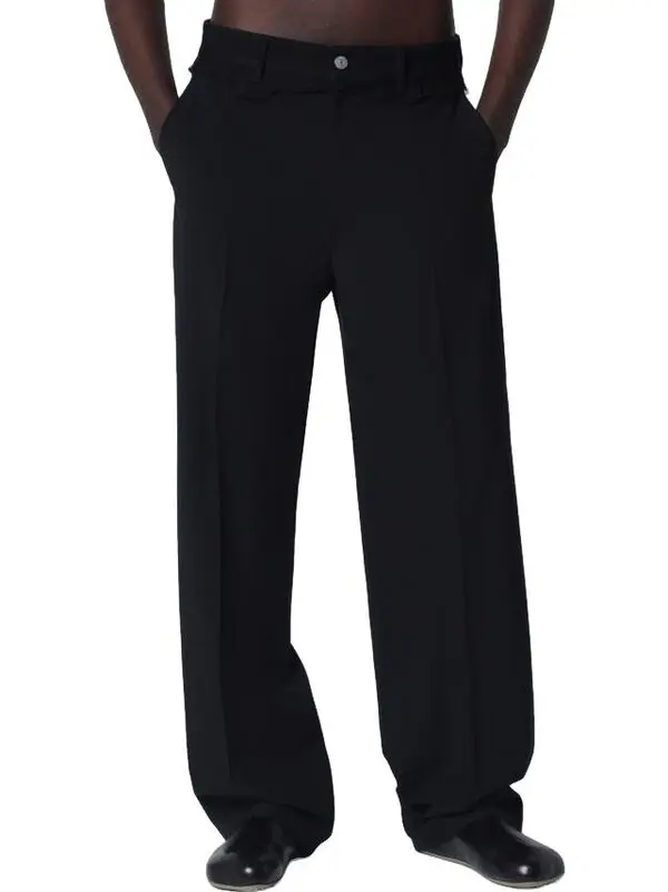 MAISON MARGIELA Wool-blend Trousers - Black