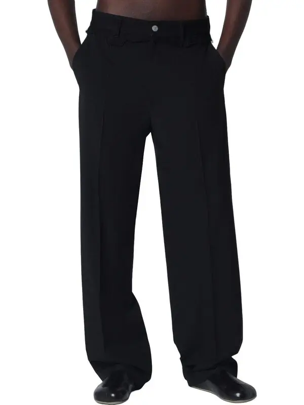 MAISON MARGIELA Wool-blend Trousers - Black