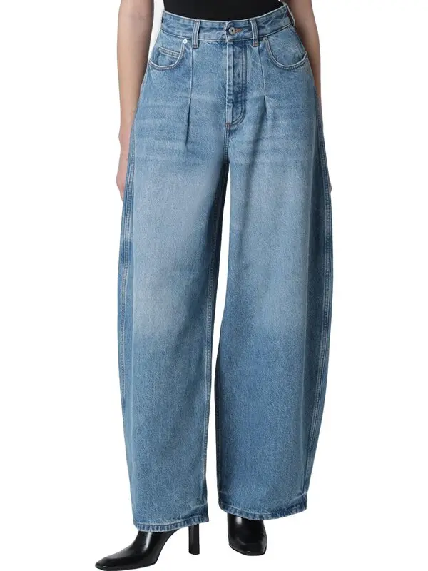 Jacquemus Indigo Denim Ovalo Trousers - Blue