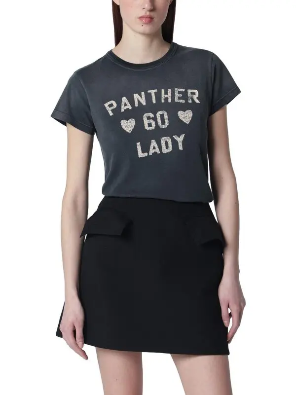 Valentino Garavani Panther Lady T-shirt - Black