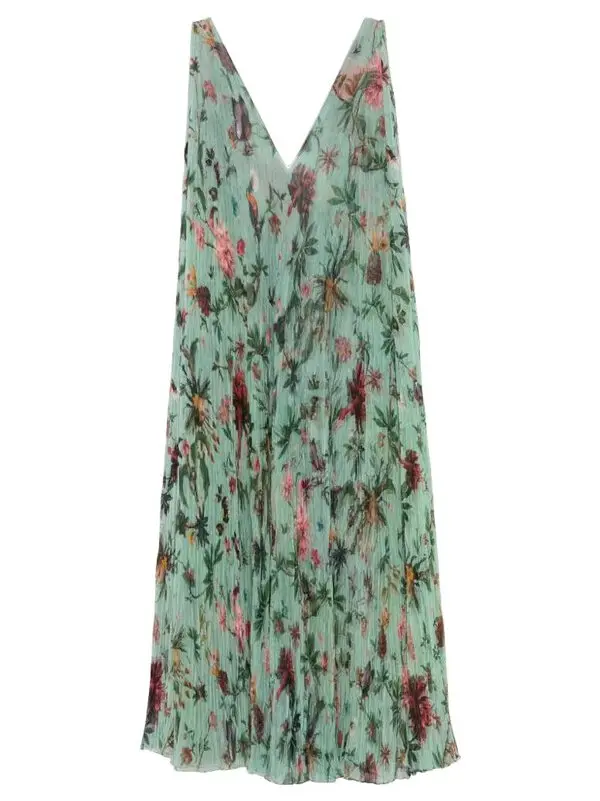 La DoubleJ Floral Maxi Dress - Green