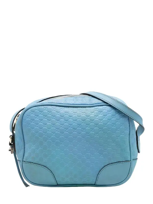 Gucci Mini Microissima Bree Crossbody Bag - Blue