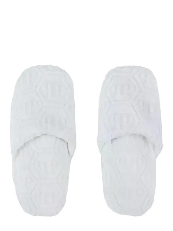 Philipp Plein Hexagon Puffy Slippers - White