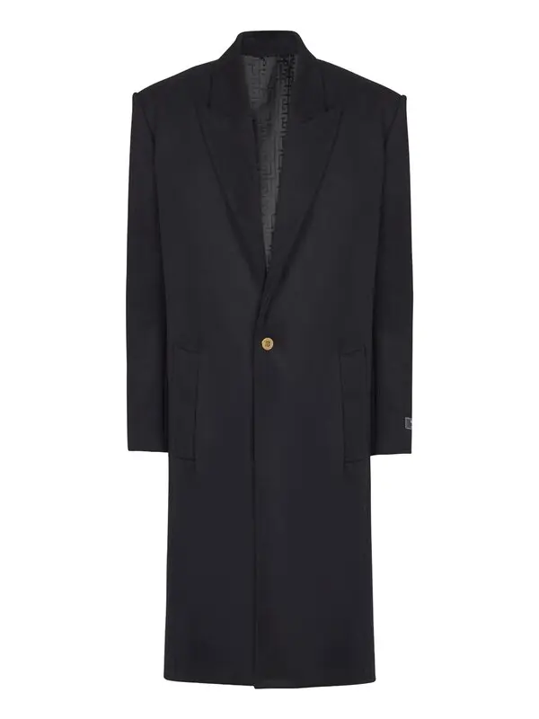 Balmain Wool-cashmere Overcoat - Black