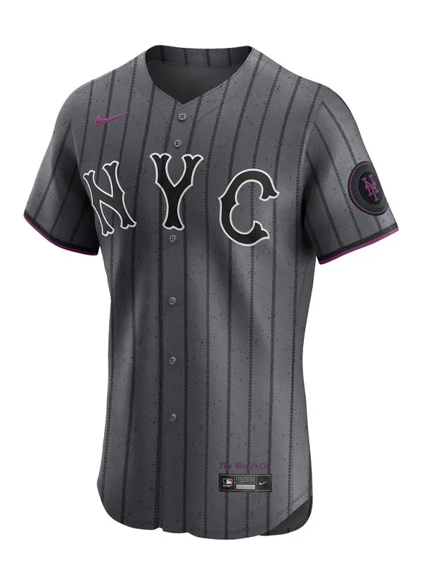 Nike Francisco Lindor New York Mets City Connect Mlb Elite Jersey - Grey