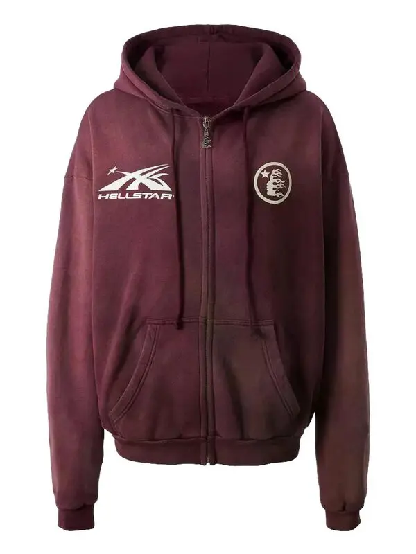 HELLSTAR Hooded Zip-up - Red