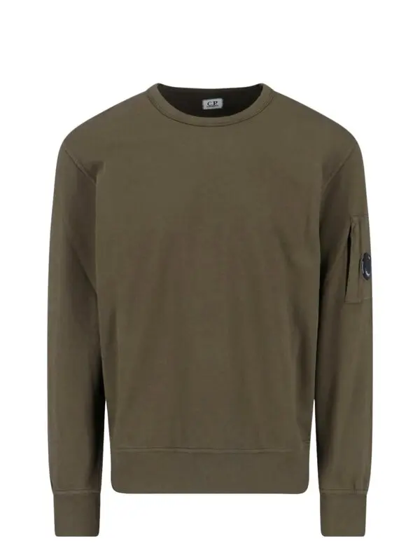C.P. COMPANY Lens Crew Neck Sweatshirt - Green