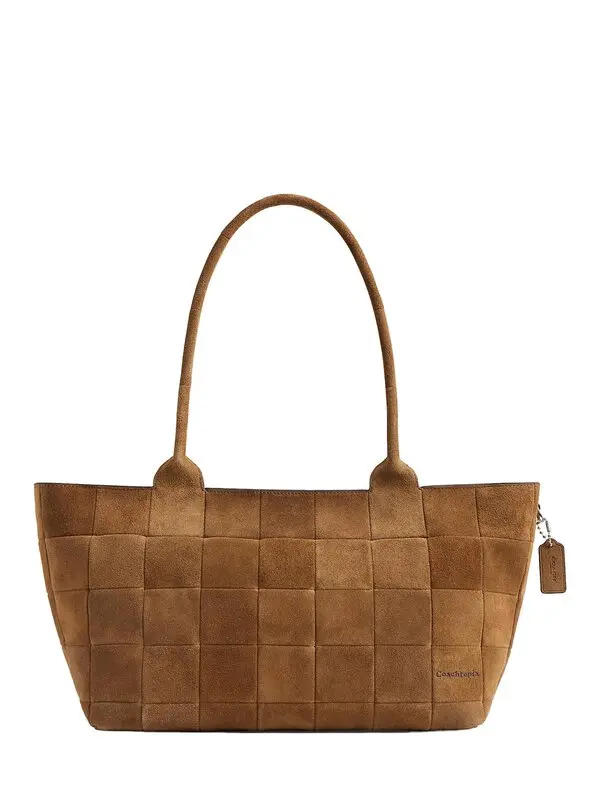 COACHTOPIA Alter/ego Large Tote Bag In Upcrafted Suede - Cedar Suede