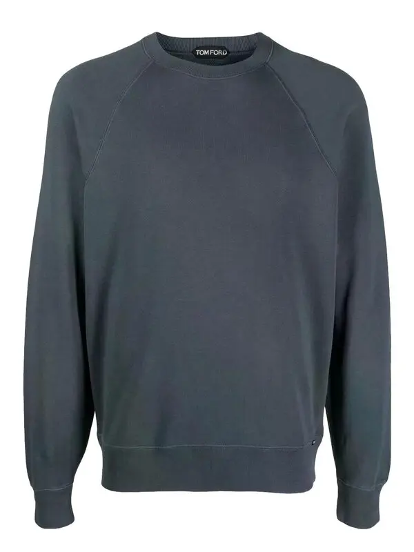 TOM FORD Crewneck Long-sleeve Jumper - Blue