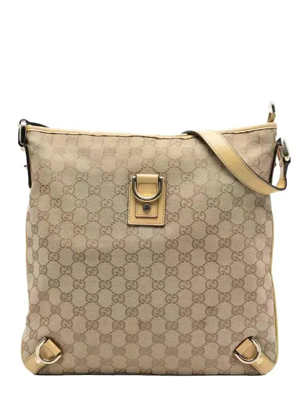 Gucci Gg Canvas Abbey D Ring Crossbody Bag - Brown