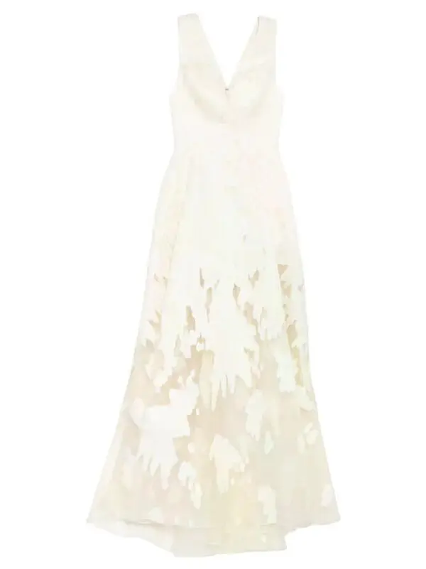 SAIID KOBEISY Brocade Gown - Neutrals