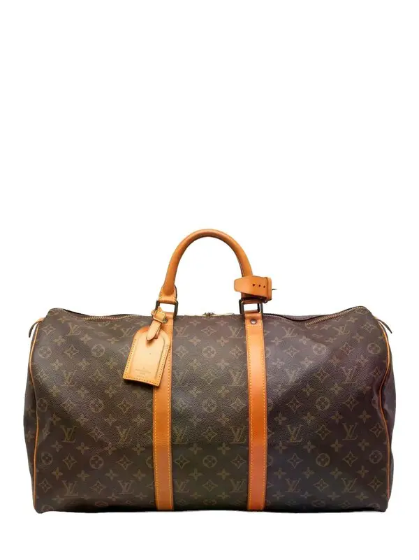 LOUIS VUITTON 1993 Monogram Keepall 50 Travel Bag - Brown