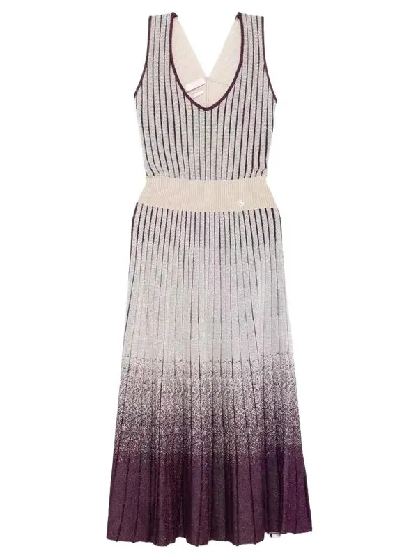 SAIID KOBEISY Degrade Knitwear Dress - Neutrals