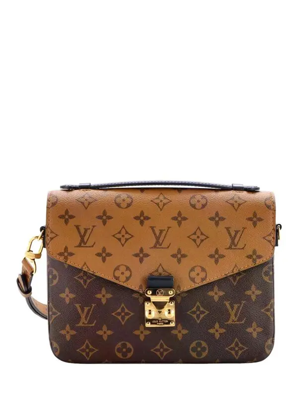LOUIS VUITTON Pochette Metis Reverse Monogram Canvas Crossbody Bag - Brown