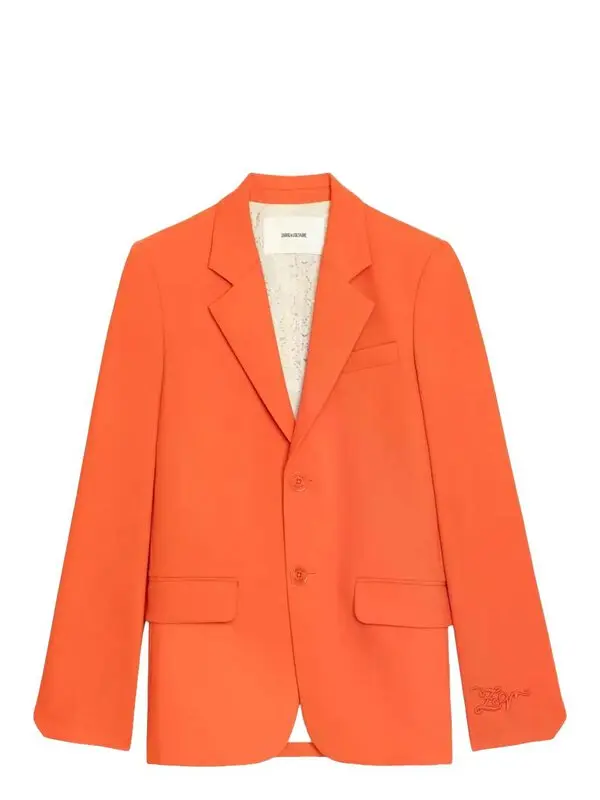 Zadig&Voltaire Vanille Embroidered Blazer - Orange