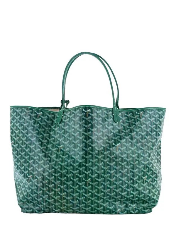 Goyard Saint Louis Coated Canvas Gm Tote Bag - Green