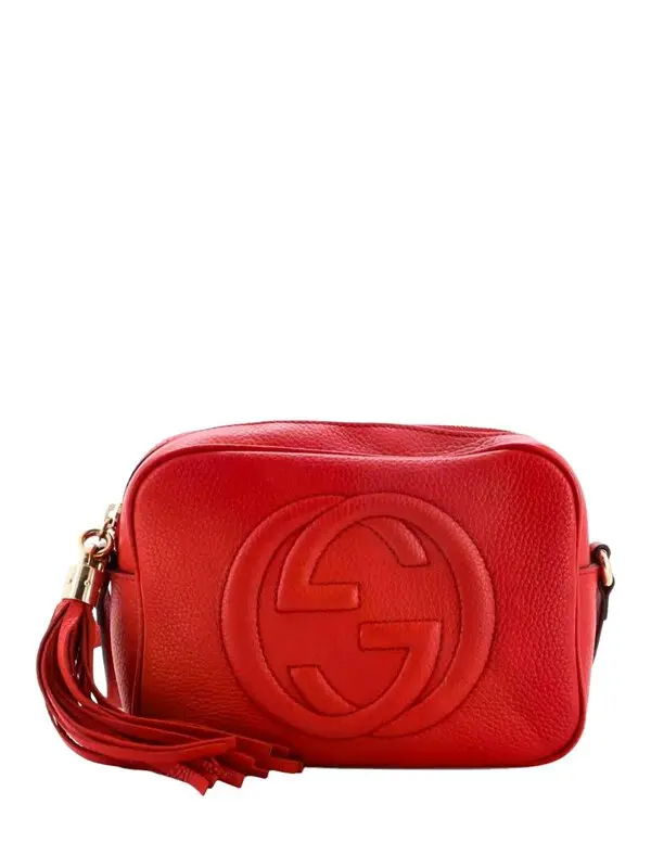 Gucci Soho Disco Leather Small Crossbody Bag - Red