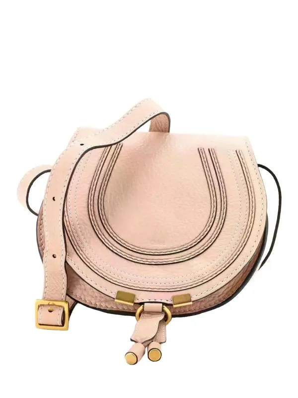 Chloé Marcie Leather Mini Crossbody Bag - Pink