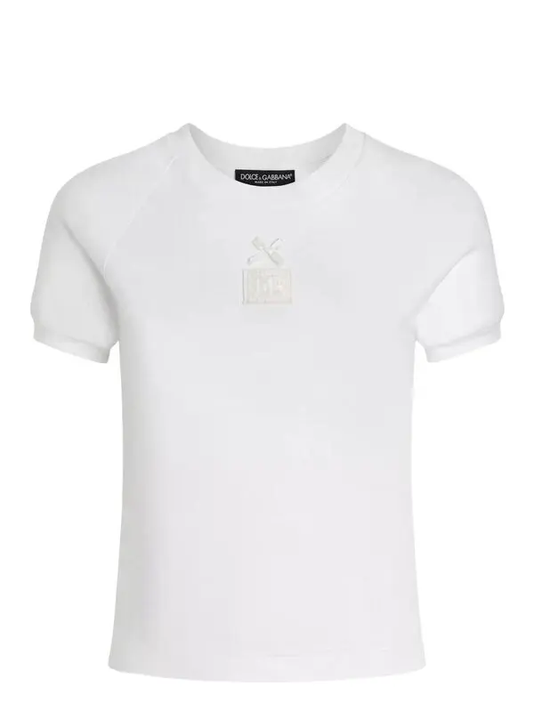 Dolce & Gabbana Logo-embroidered T-shirt - White
