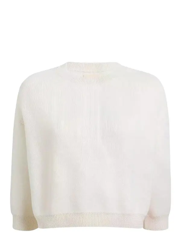 Khaite Sabina Ribbed-knit Sweater - Neutrals