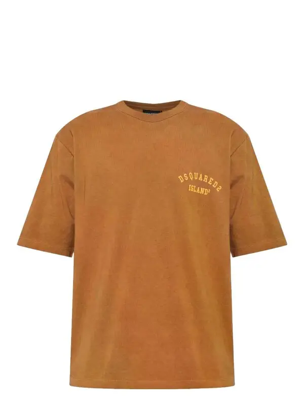 Dsquared2 Logo-detail T-shirt - Brown