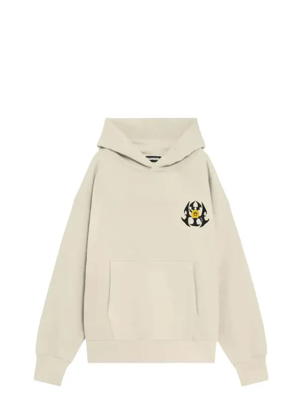 BARROW Printed Drawstring Hoodie - Neutrals