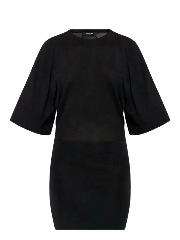 Jacquemus Crew Neck Dress - Black