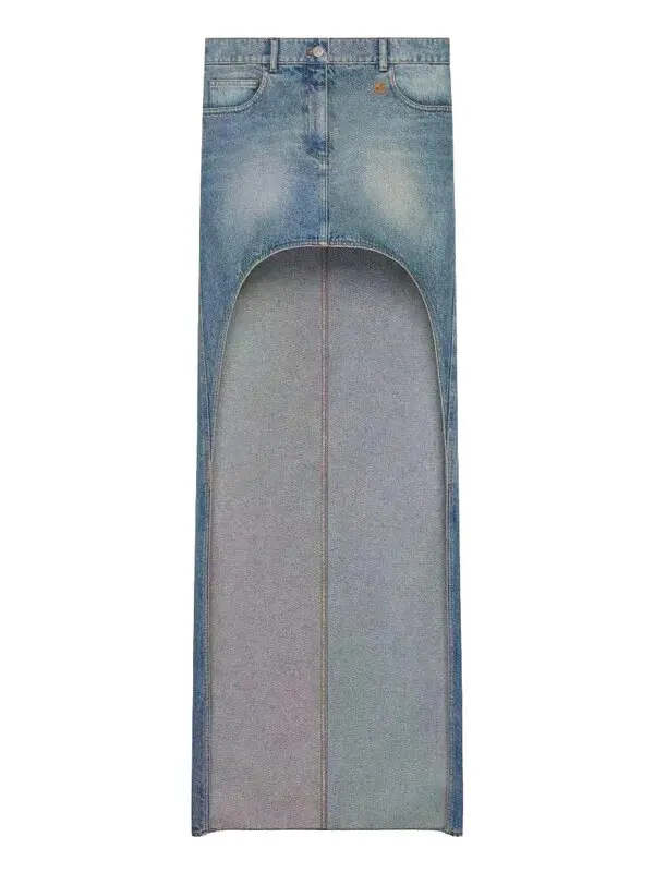 COURREGES Cut-out Long Skirt - Blue