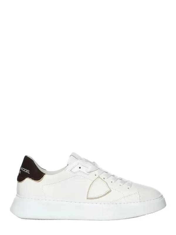 Philippe Model Triangle-detail Panelled Sneakers - White