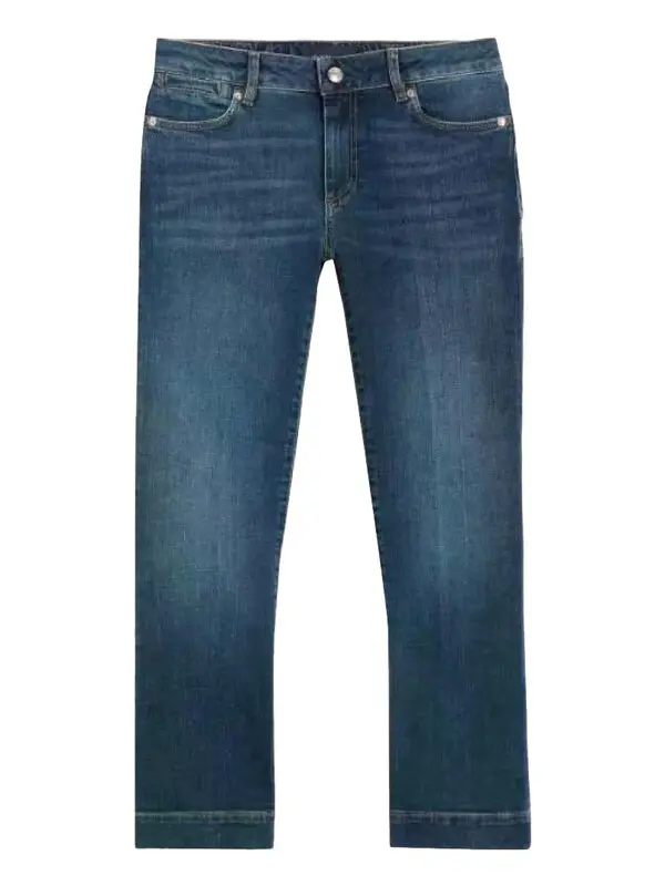 Sportmax Whiskering-effect Jeans - Blue