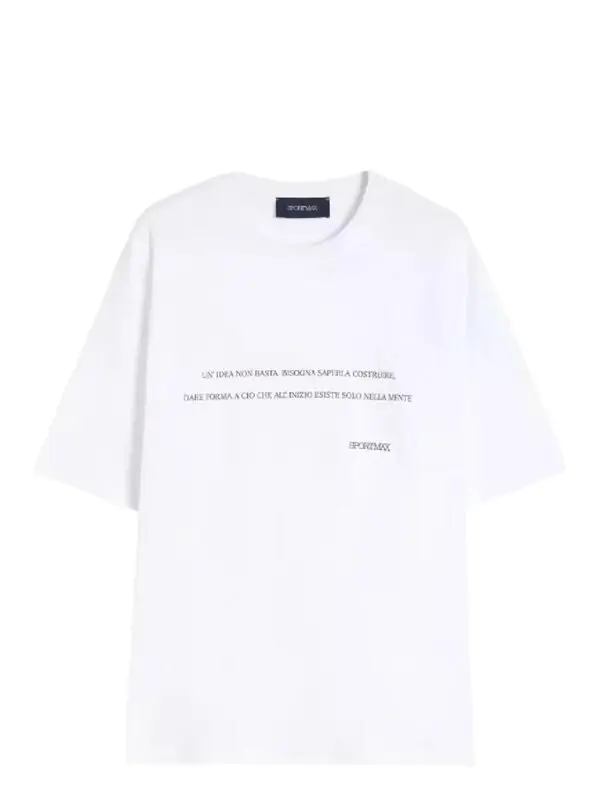 Sportmax Printed Short-sleeve T-shirt - White