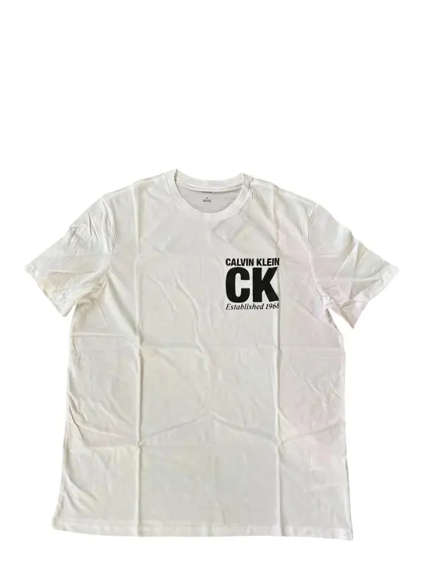 Calvin Klein Round-neck Logo T-shirt - White