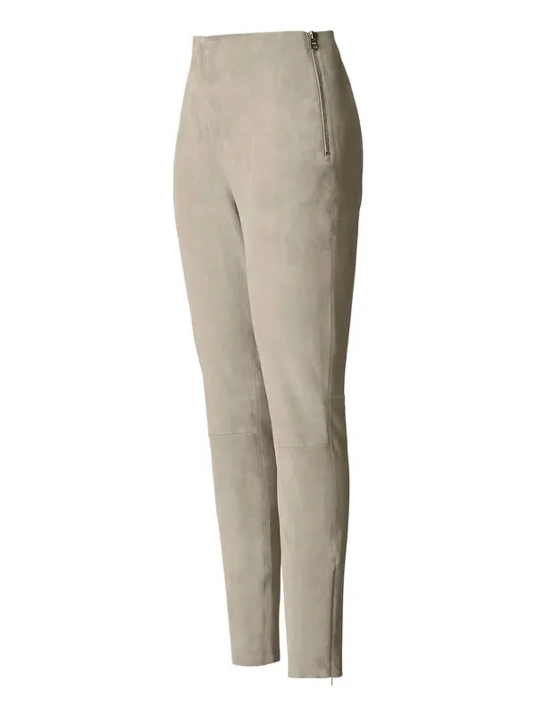 Mackage Navi-su Fitted Lamb Suede Legging - Grey