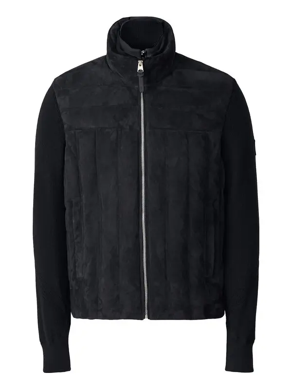 Mackage Landen Mixed-media Jacket - Navy