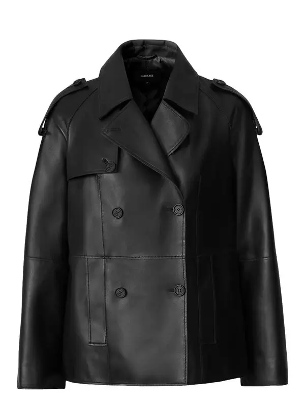 Mackage Dolores Leather Jacket - Black